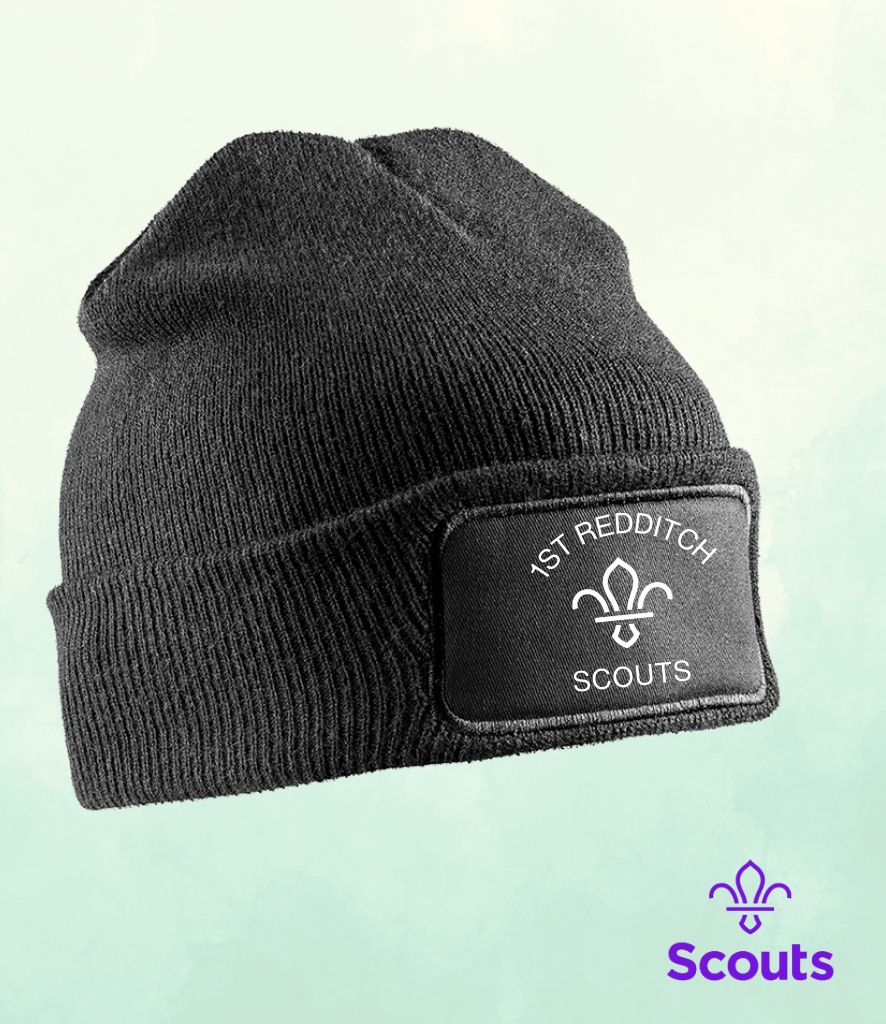 1st Redditch Scouts Embroidered Patch Beanie - B-Stitch Embroidery ...
